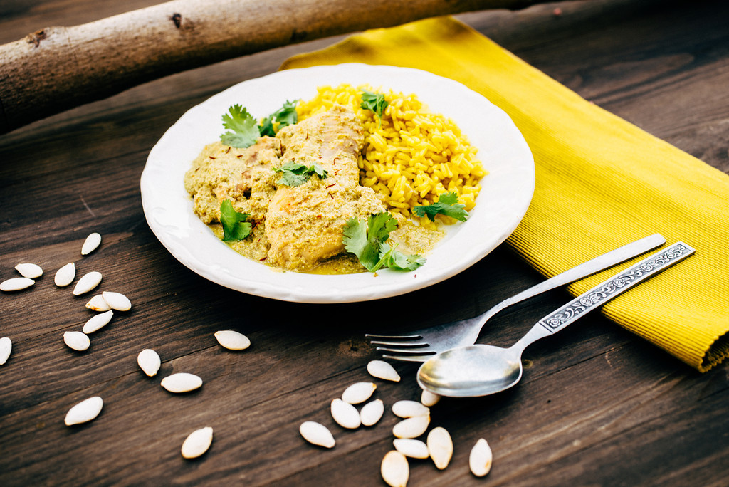 Pollo en Alguashte or Chicken in Pumpkin Seed Sauce – SalviKitchen