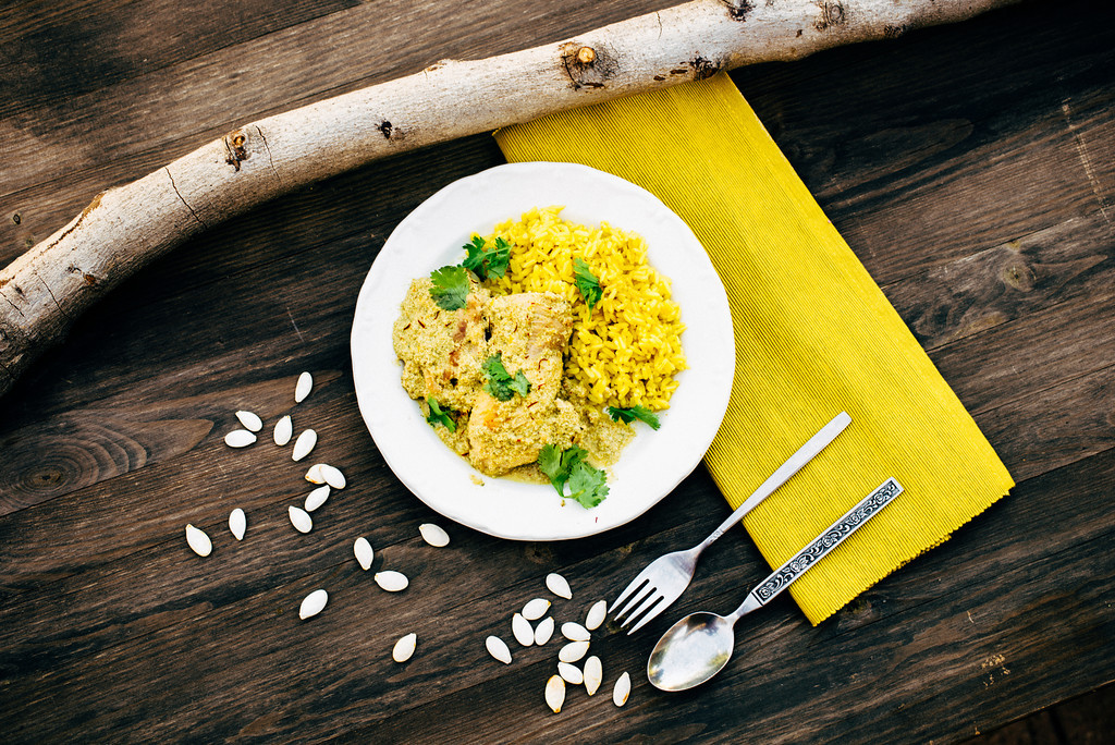 Pollo en Alguashte or Chicken in Pumpkin Seed Sauce – SalviKitchen